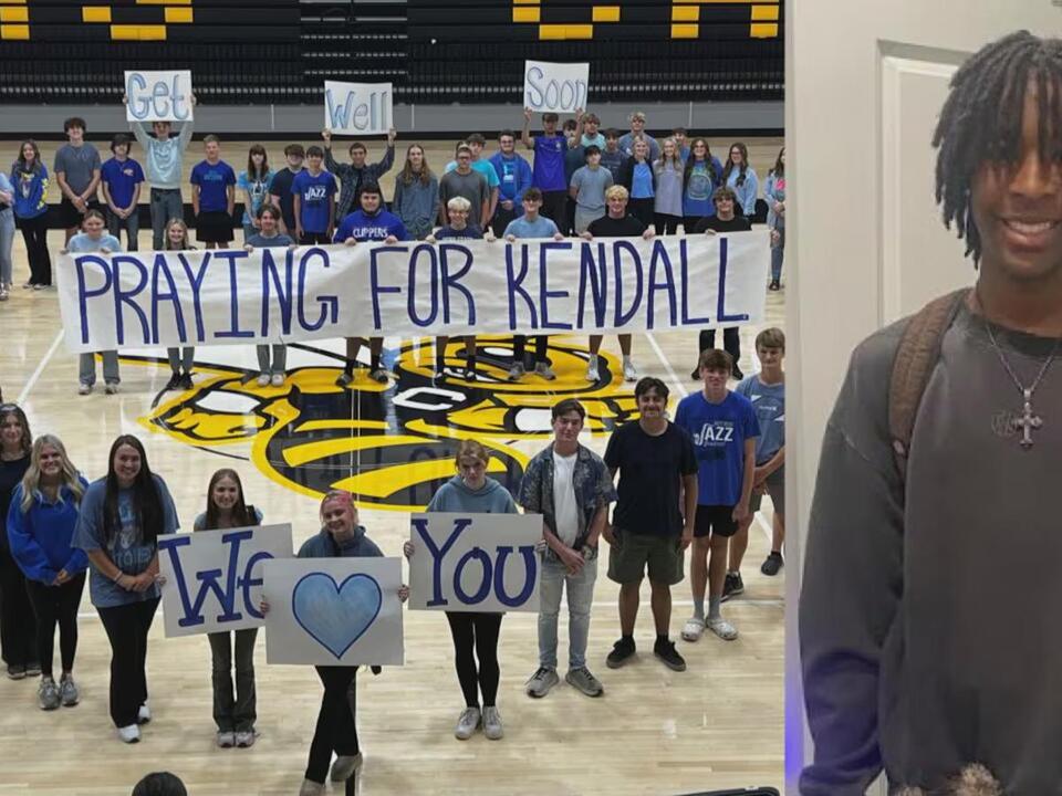 Corner High School goes blue to support family of junior hit by car
