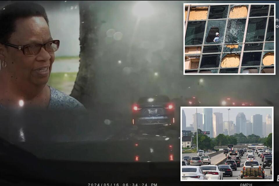 Houston woman recalls terrifying moment storm moved car, blew out ...