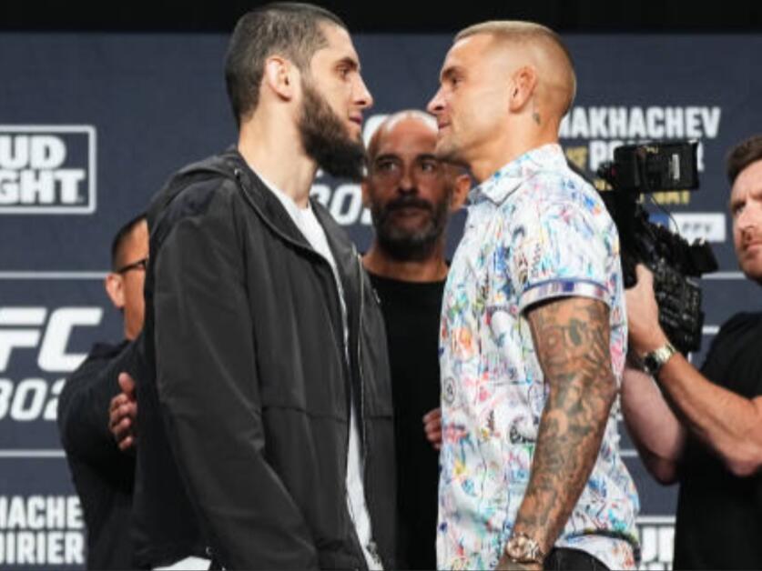 Dustin Poirier vows to ‘Sleep’ Islam Makhachev during heated UFC 302 ...