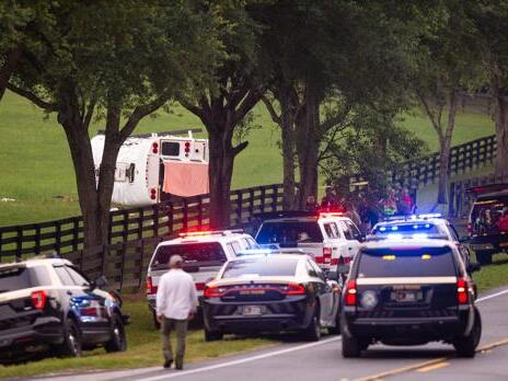 8 killed and 45 hurt after a bus carrying farm workers crashes in Florida