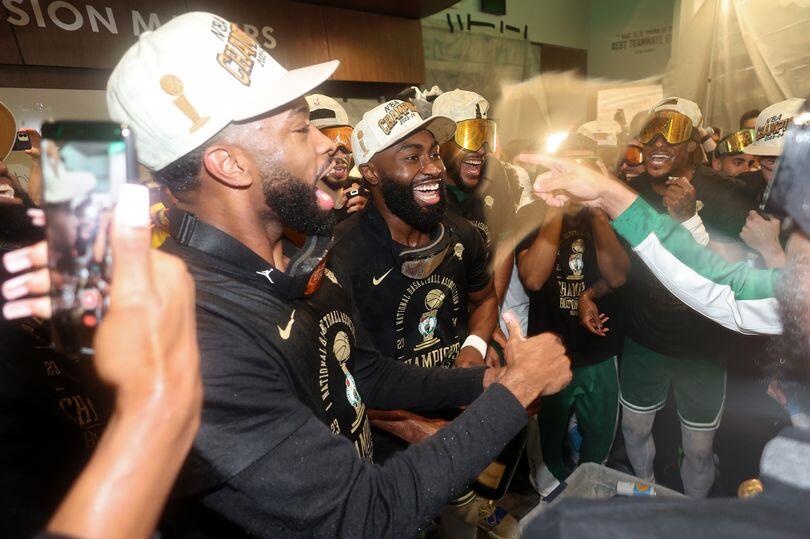 Inside Boston Celtics' locker room celebrations after winning NBA ...