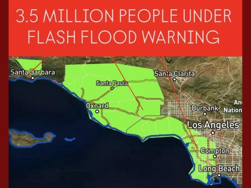 3.5 Million People Under Flash Flood Warning Across Los Angeles ...