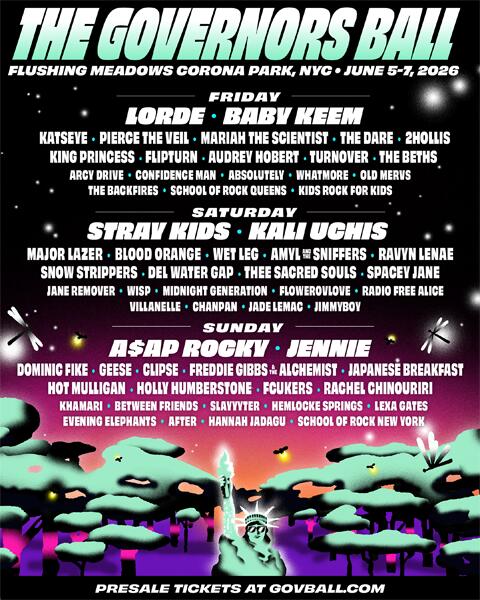 The Governors Ball Music Festival reveals 2026 food and beverage lineup ...