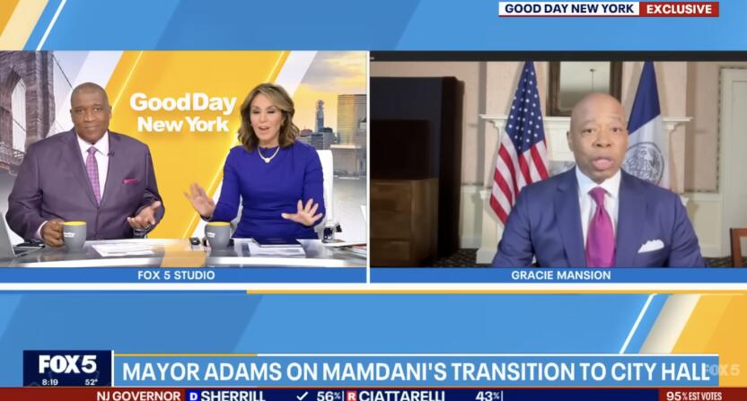 Curt Menefee has heated confrontation with New York mayor Eric Adams ...