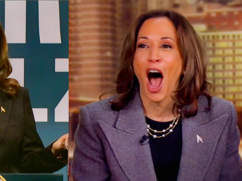 Kamala Harris Literally Drops Jaw — Gives Stunned Laugh Watching ...