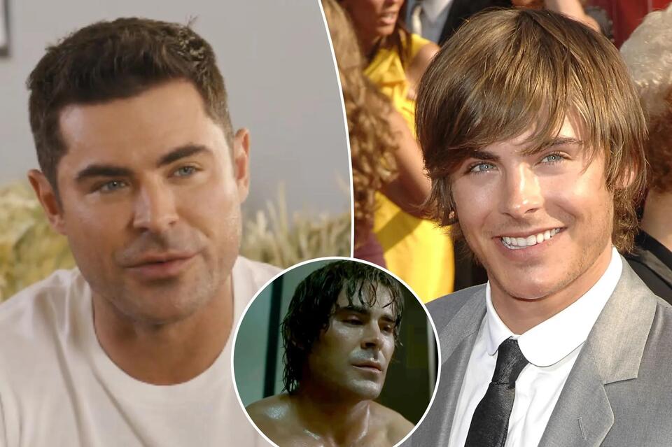 Zac Efron looks unrecognizable in ‘The Iron Claw’ interview: ‘What happened to his face ...