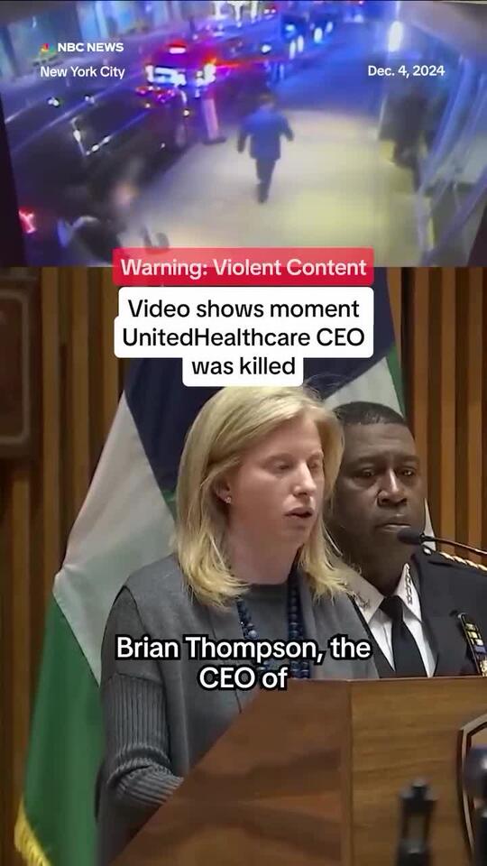 UNITED HEALTHCARE MURDER WAS A BRAZEN ATTACK ⚠️Officials hold Briefing ...