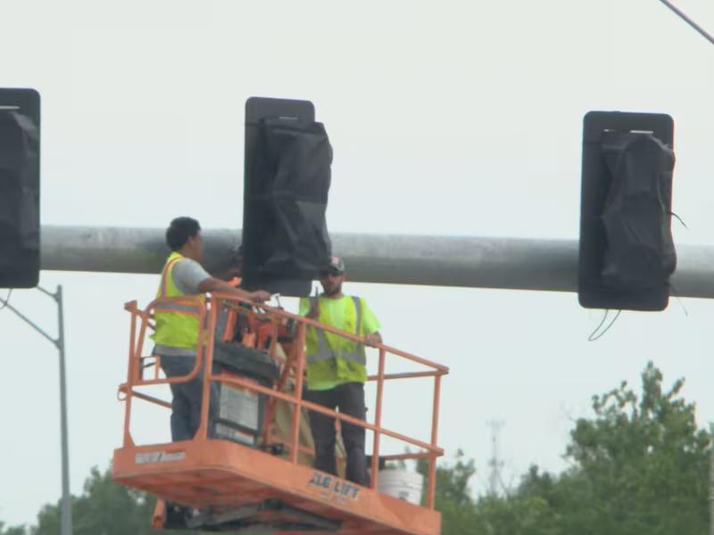 New traffic lights on Highway 281 near I-80 to accommodate opening of ...