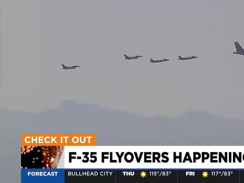 See when Luke Air Force Base F-35s fly over your city on 4th of July