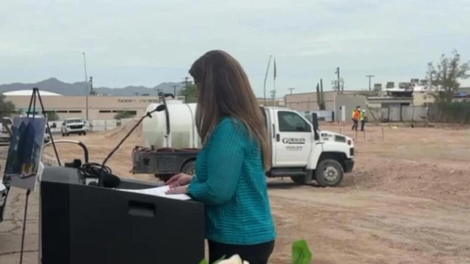 Tucson Mayor Regina Romero addresses the crowd at the Sugar Hill ...