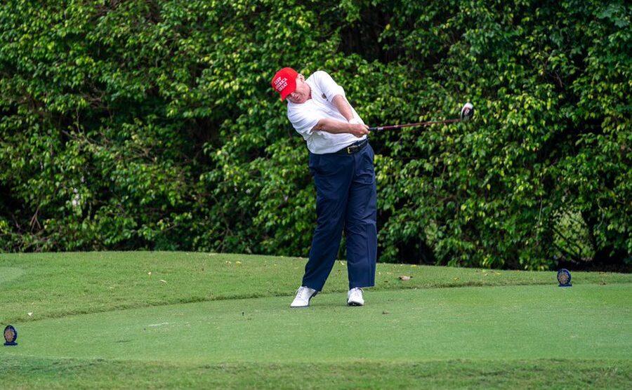Donald Trump visited the golf course for the 309th time as President ...
