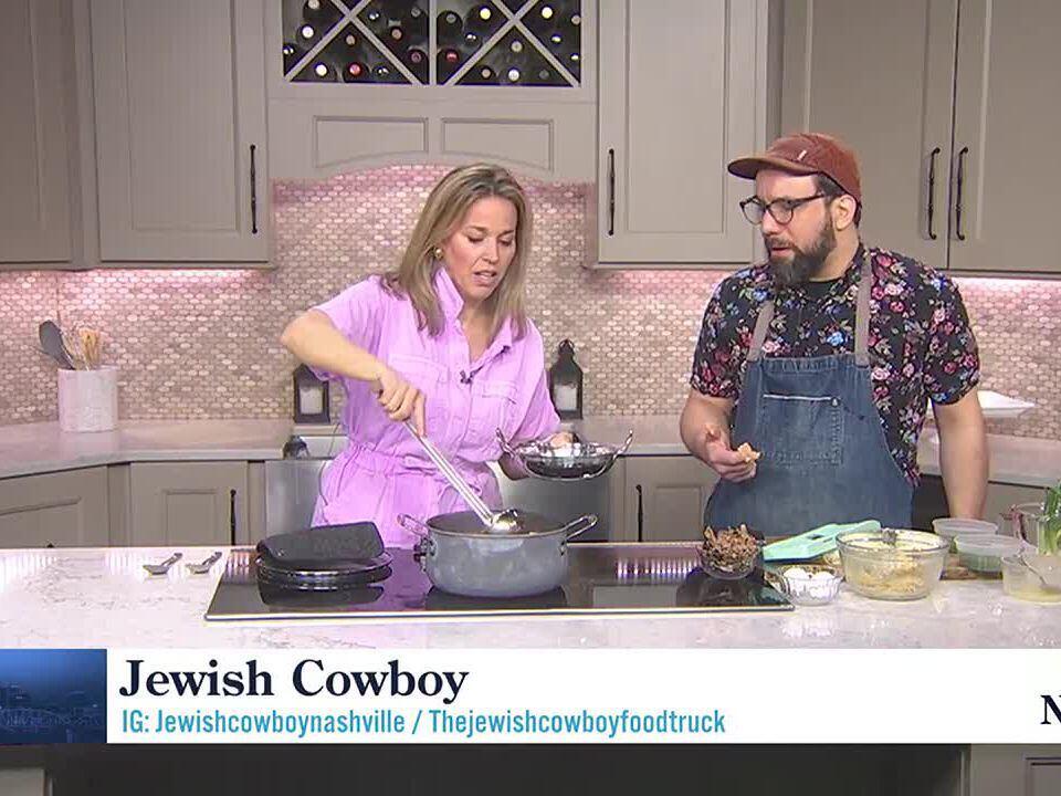 Wes Scoggins the “Jewish Cowboy” makes Matzo Ball Soup for Passover