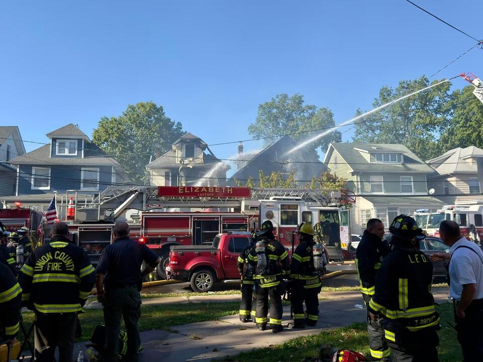 2 Firefighters Injured, 9 Displaced In Elizabeth Fire: Authorities ...