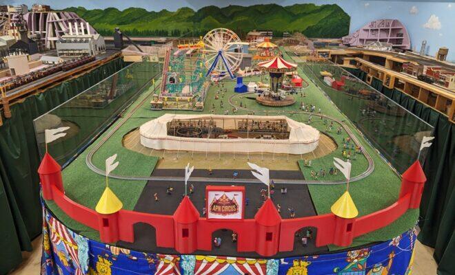 All Aboard for a Circus-Themed Model Train Display at The Woodlands ...