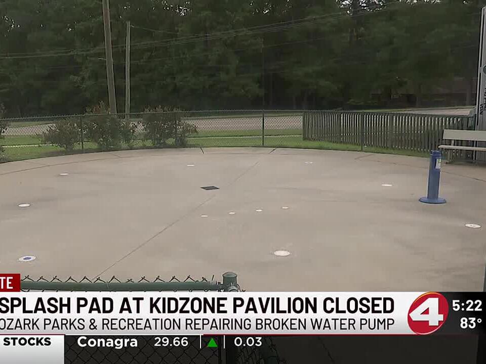Ozark splash pad closed indefinitely