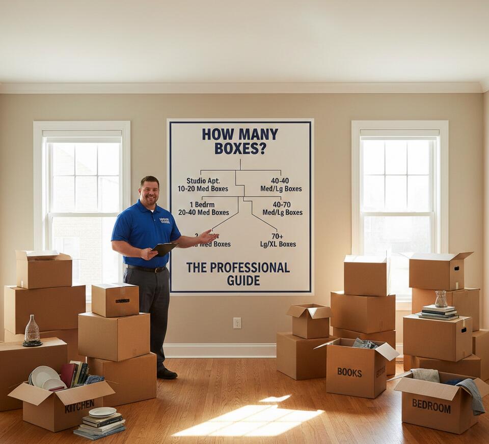 The Professional Mover's Guide: How Many Cardboard Moving Boxes Do You ...