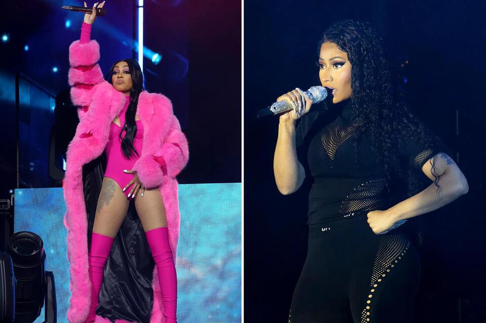 Nicki Minaj nearly gets hit by object onstage — hurls item back into ...