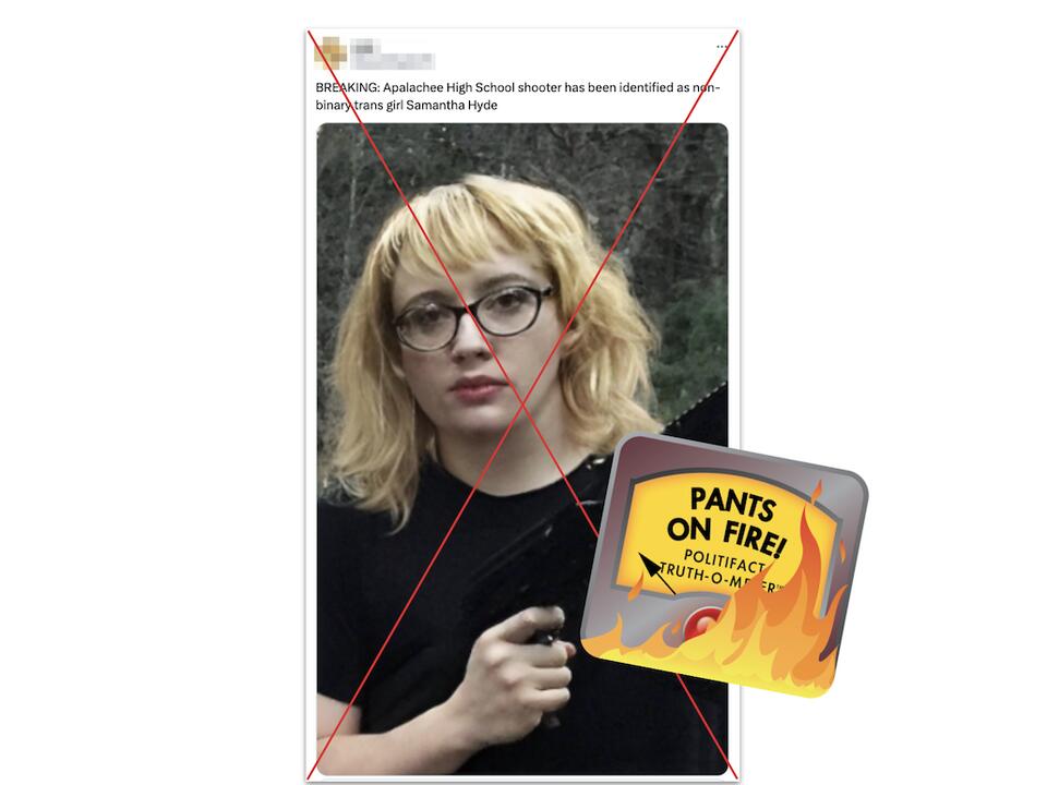Fact Check: “BREAKING: Apalachee High School shooter has been identified as non-binary trans ...