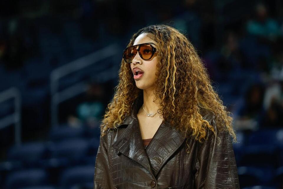 Sky Star Angel Reese Makes Rare Appearance With WNBA Rival at Knicks ...