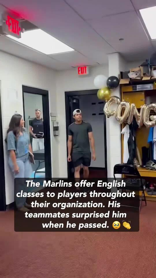 Minor leaguer Jesus Hernandez who was born in Venezuela was celebrated ...