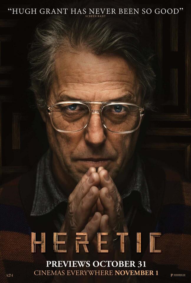 A24’s “Heretic” Starring Hugh Grant Begins Streaming Exclusively on Max ...