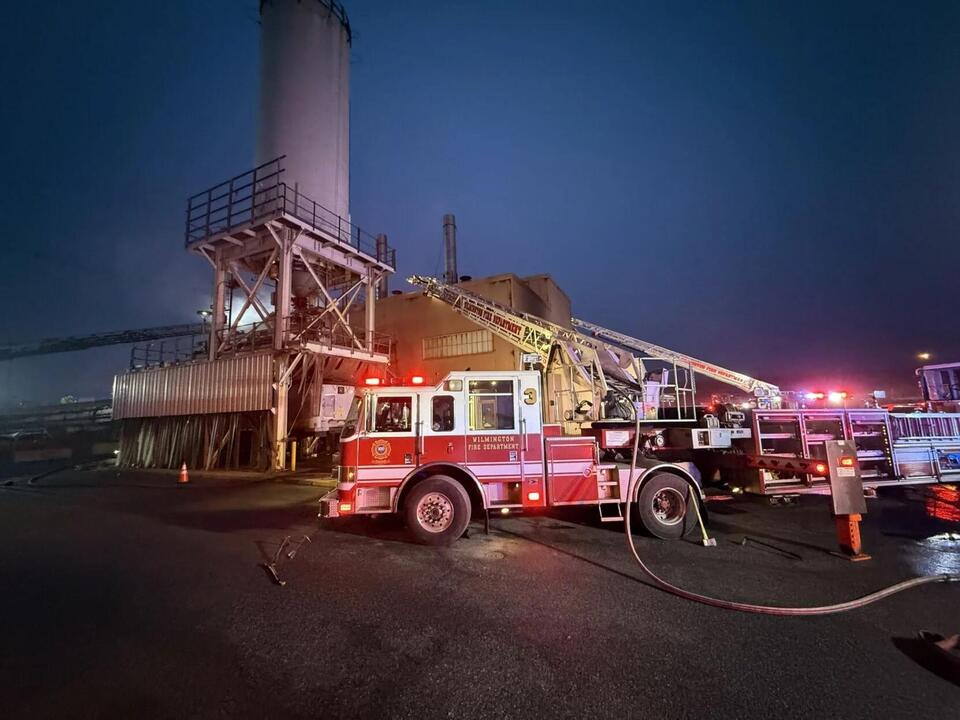 Fire and explosion at Wilmington wastewater treatment plant - NewsBreak