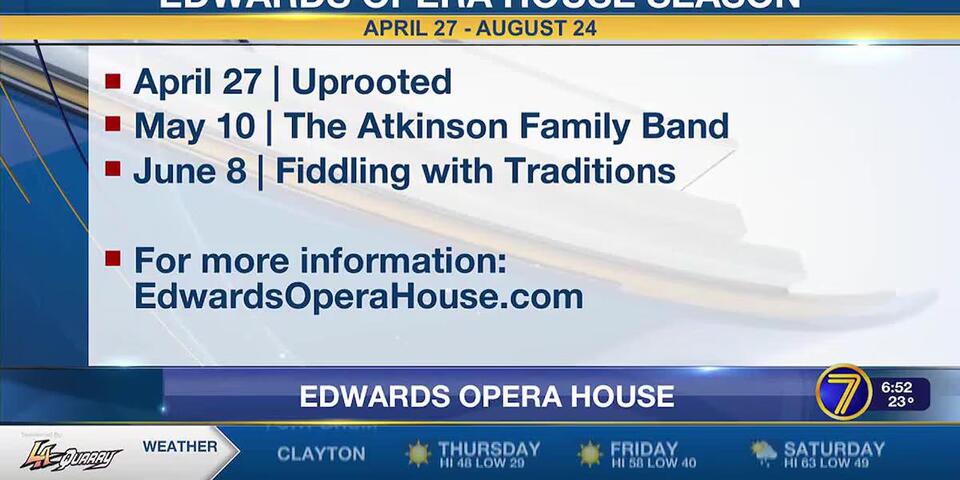 See what's coming up at the Edwards Opera House - NewsBreak