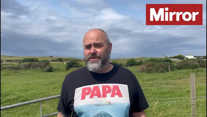 Trump protester braves huge security operation to bring brutal message ...