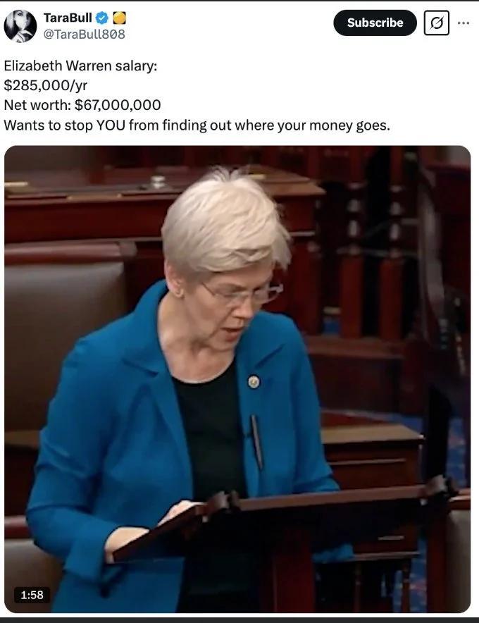 Fact Check: NO Evidence Elizabeth Warren Has A Net Worth Of $67 Million ...