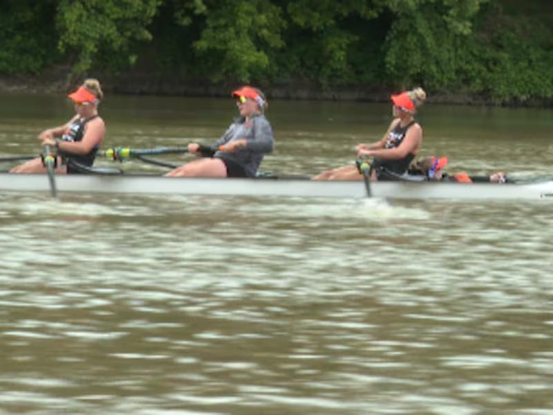 Marietta High School’s rowing team competes in England