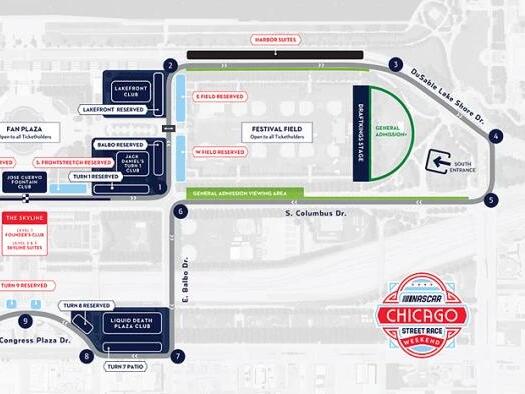 2024 NASCAR Chicago Street Race: Course map, layout, attractions, and more