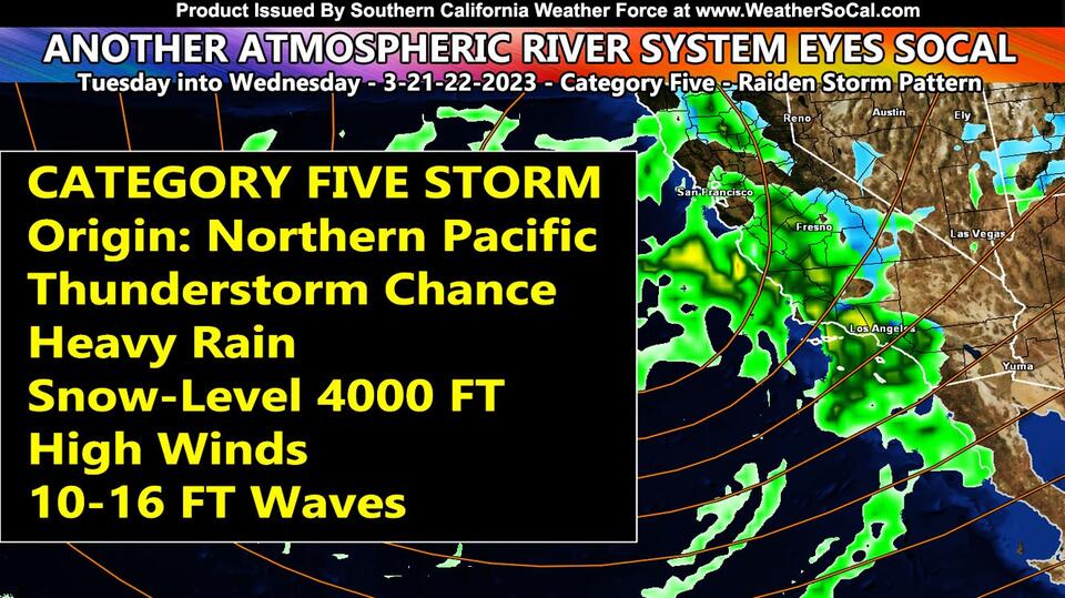 Another Strong Storm System Associated with an Atmospheric River Will ...