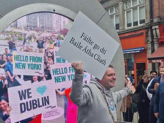 Dublin-New York portal reopens with set hours after closing due to ...