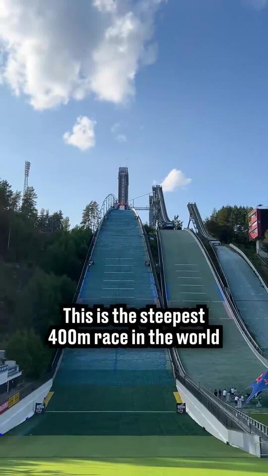 The Red Bull 400 is the steepest 400m race in the world Thanks to redbullsuomi ladbible redbull ...
