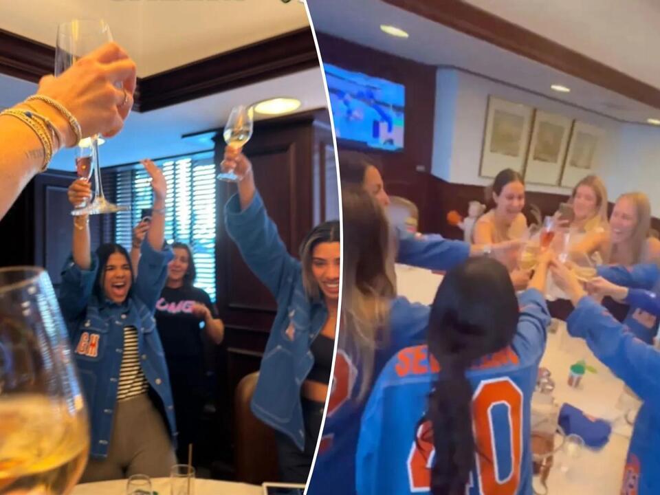 Pete Alonso’s wife Haley celebrates Mets’ wild-card berth with fellow WAGs