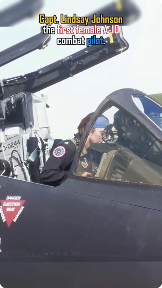 Capt. Lindsay Johnson the first female A-10 combat pilot #aircraft # ...