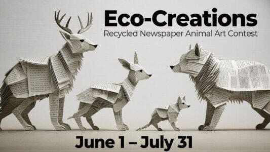 AP Library: Recycled Newspaper Animal Art Contest (through July ...