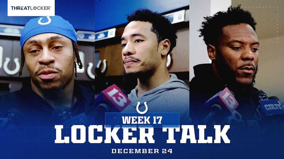 Week 17 Locker Talk: Jonathan Taylor, Cam Bynum and Zaire Franklin ...