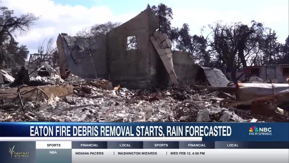Eaton Fire Cleanup Begins As Storm Brews Over The Area - NewsBreak