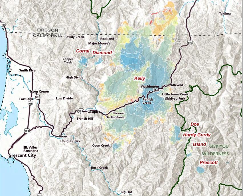 Wildfires Update: Six Rivers National Forest Smith River Complex—South ...