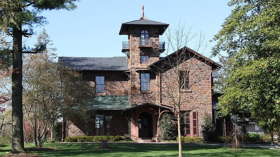 Glassboro, New Jersey: historic Whitney Mansion aka Hollybush Mansion ...