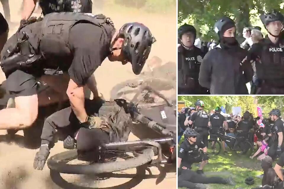 Conservative Christian rally in Seattle bombarded by rowdy counter ...