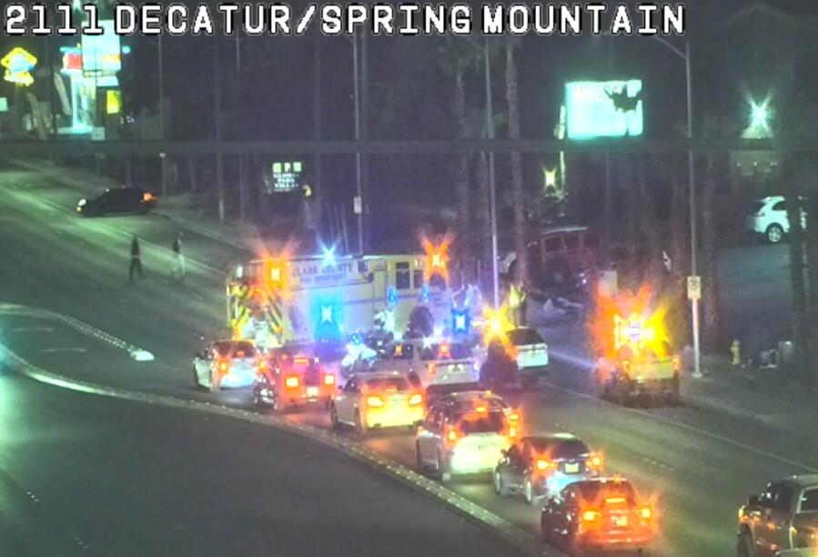 Las Vegas – Jaywalking Crash Blocks Southbound Decatur Lanes Near ...
