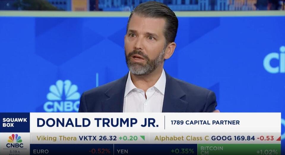 Don Jr. GRILLED by CNBC Hosts About Trump Meme Coin: ‘As Bad as Hunter ...