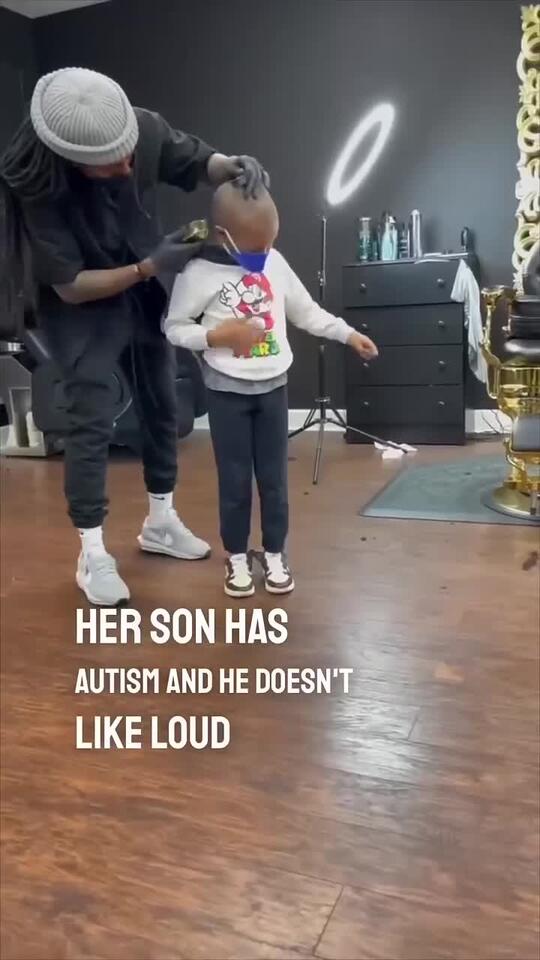 This barber turned a haircut into a game to help a young boy with ...