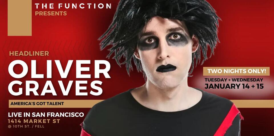 Viral Goth Comedian “Oliver Graves” (America’s Got Talent) Live in SF ...