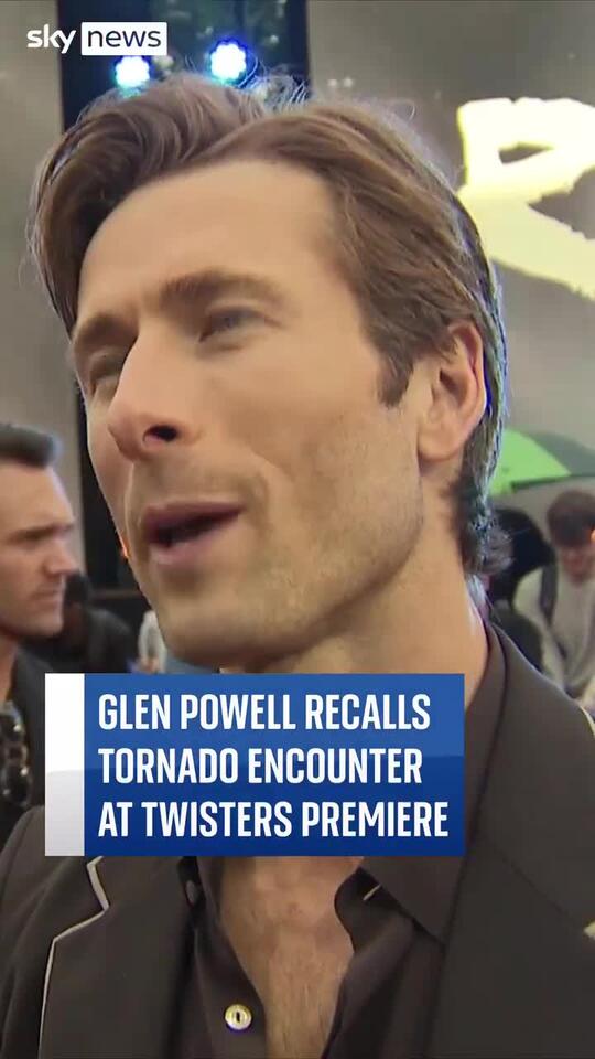 #Twisters #actor or #glenpowell recalls the moment when he and his # ...