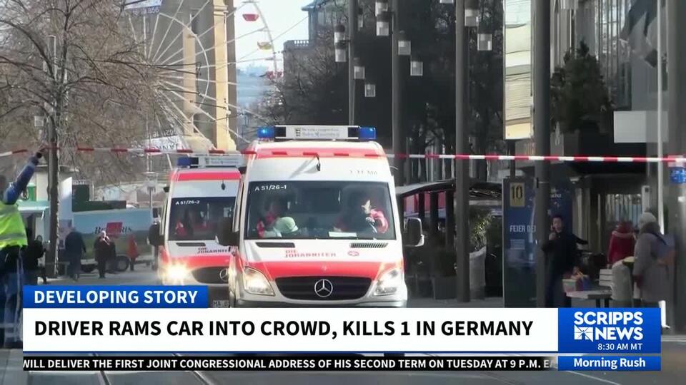 Driver rams car into crowd in Germany, leaving 1 person dead and others ...