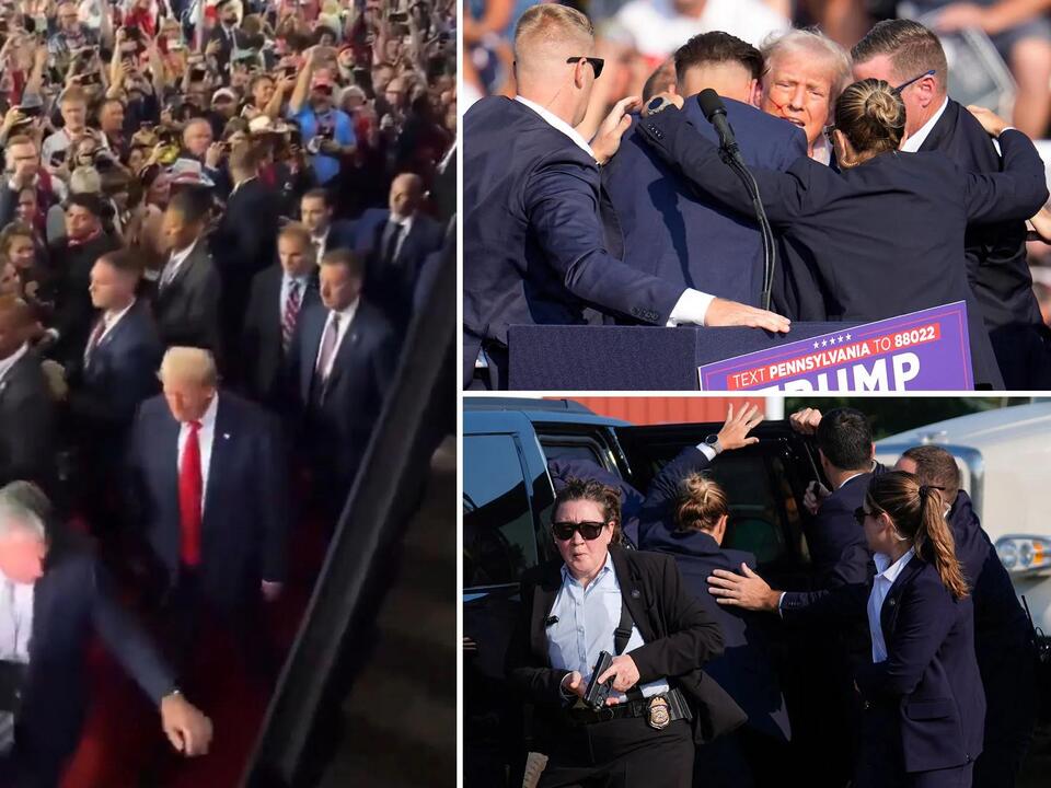 Trump flanked by horde of male Secret Service agents during RNC — a ...