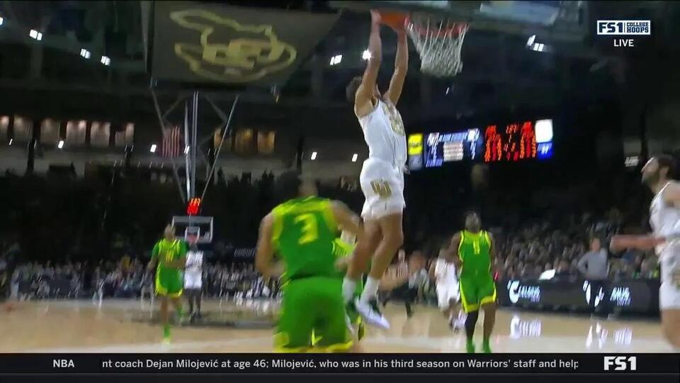 Colorado's Tristan da Silva goes coast-to-coast for the dunk and to ...